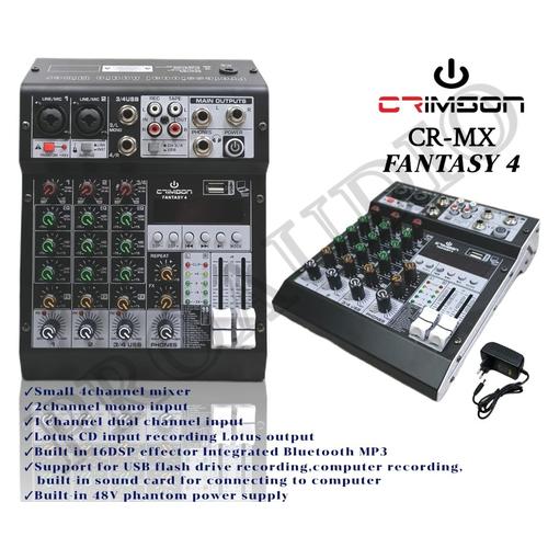 Jual MIXER AUDIO CRIMSON CR MX FANTASY 4 FANTASY-4 ORIGINAL 4 CHANNEL - Kota Medan - Proaudio ...