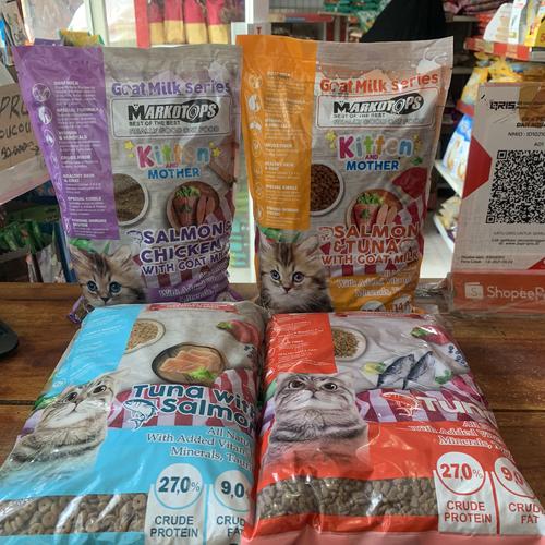 Jual Markotops Cat Food Dry Food Kitten dan Adult 1 kg - Packing Kardus ...