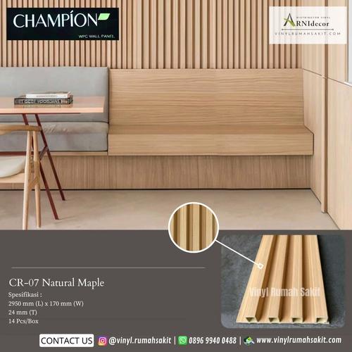Jual WPC Wall Panel merk Champion type CR-07 Natural Maple panjang 2 ...