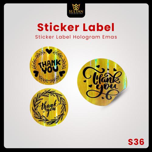 Jual Sticker Segel|Sticker Sealer |Sticker Hologram|Sticker Thank You ...
