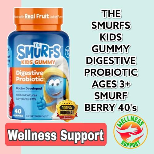 Jual THE SMURFS KIDS GUMMY DIGESTIVE PROBIOTIC AGES 3+ SMURF BERRY 40's ...