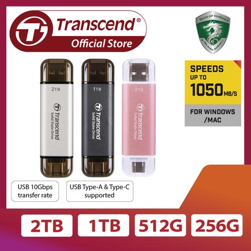 Promo Transcend External SSD ESD310 [C-Black / S-Silver / P-Pink ...