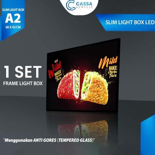 Jual ! FRAME DISPLAY POSTER LED SLIM LIGHT BOX LIGHTPAD - A2 ...