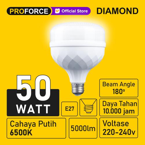 Jual Lampu Bohlam LED Diamond Proforce 50 Watt 5000 Lumen - Kuning ...