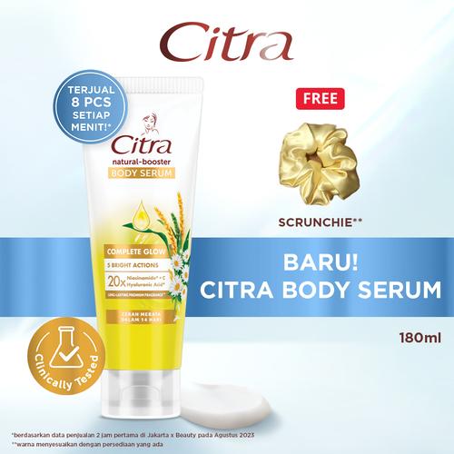 Promo Citra Natural Booster Body Serum Complete Glow 180 ML FREE ...