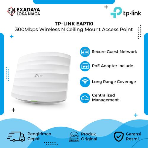 Jual TP-Link EAP110 300Mbps Wireless N Ceiling Mount Access Point ...