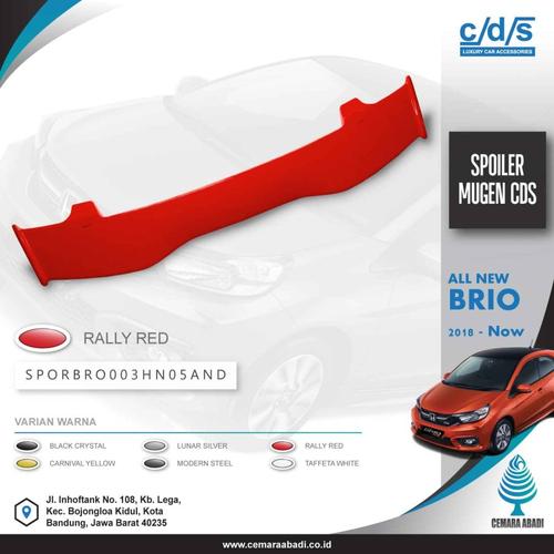Jual SPOILER MUGEN HONDA BRIO 2018 - Rally Red - Kota Bandung - Cemara ...