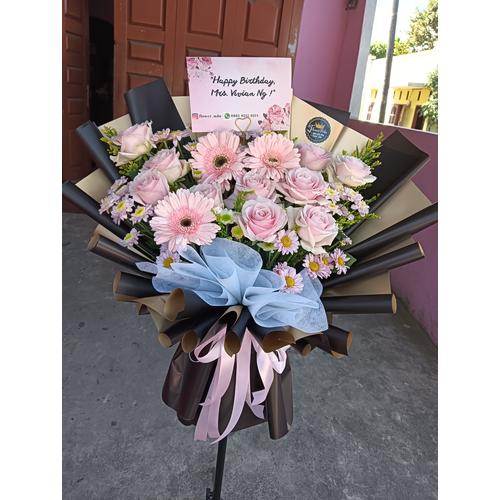 Jual H06 buket bunga medan flower medan wisuda birthday anniversary ...
