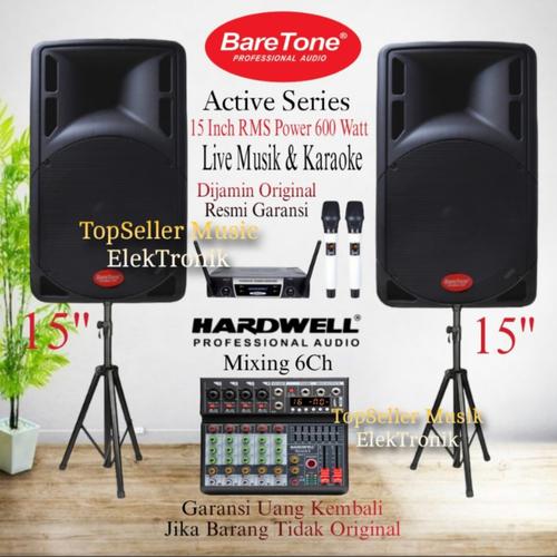 Jual Paket Sound System Live Musik & Karaoke BareTone Speaker 15 Inch ...