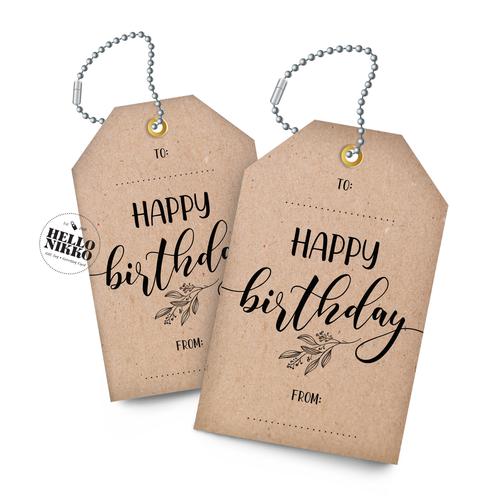 Jual Birthday Gift Hang Tag kartu ucapan kado hamper parcel souvenir ...