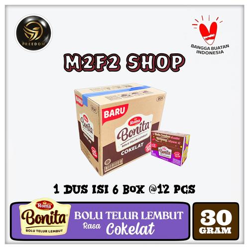 Jual Roma Bonita Cake Bolu Telur Lembut Rasa Cokelat - 30 gr (Harga ...