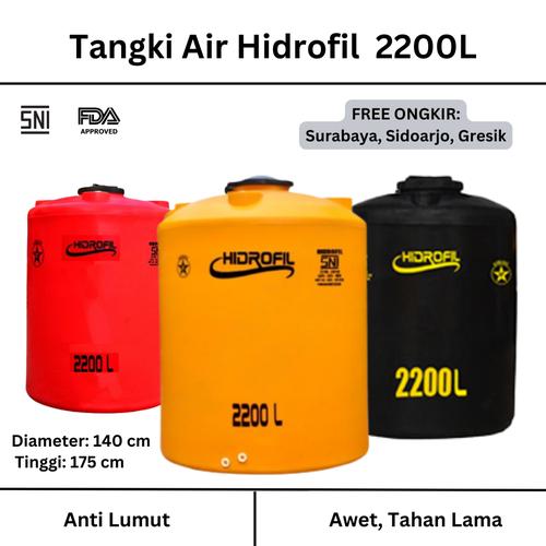 Jual Tandon Tangki Toren Air Murah 2200 Liter Hidrofil bergaransi ...