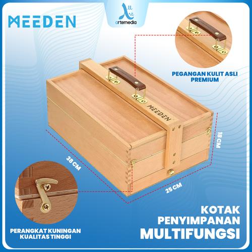 Jual Meeden Artist Storage Box Art Supply Solid Wood Kotak Multifungsi ...