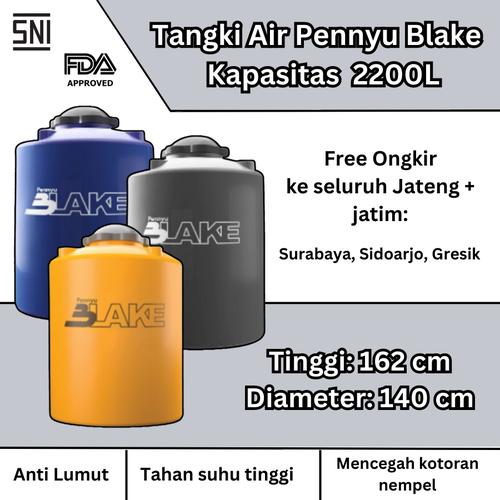 Jual Tangki Tandon Toren Air 2000 Liter Penyu Pennyu Blake 2200 Liter ...