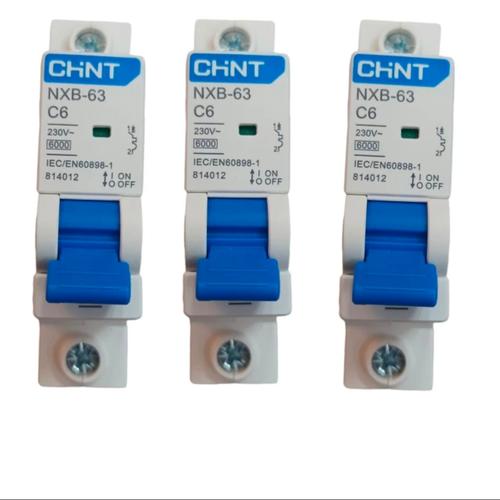 Promo MCB 1 Phase Chint 2A,4A,6A,10A,16A,20A,25A,32A,40A MCB Biru 1p ...