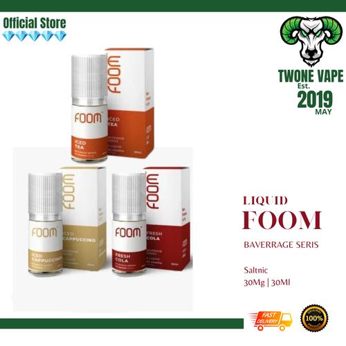 Jual Foom Baverage Seris Iced Cappucino/Iced Tea/Fresh Cola Salt Nic ...