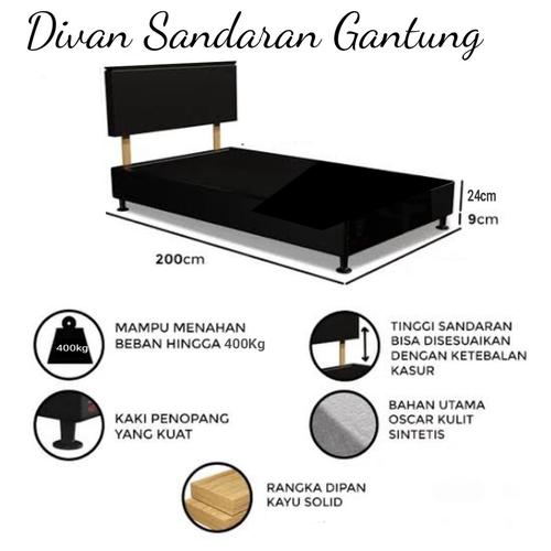 Jual Divan/Difan Kasur Minimalis Sandaran Gantung Tanpa Busa ...