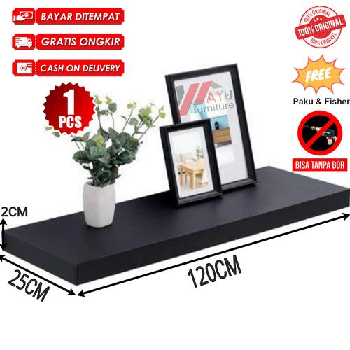 Jual PROMO rak ambalan dinding minimalis,rak serbaguna , SIZE:120-50Cm ...
