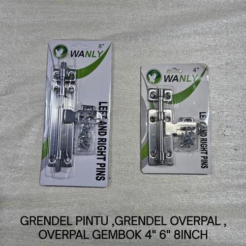 Jual GRENDEL PINTU GRENDEL OVERPAL , OVERPAL GEMBOK 4INCH 6INCH 8INCH ...