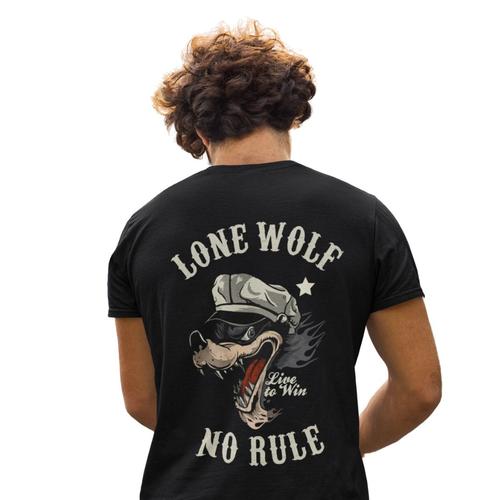 Jual Kaos Vintage Classic Retro Lone Wolf Motorcycle Biker Rider - S ...