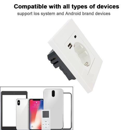 Jual STOP KONTAK DINDING USB TYPE-C SOKET LISTRIK SQUARE WALL SOCKET ...