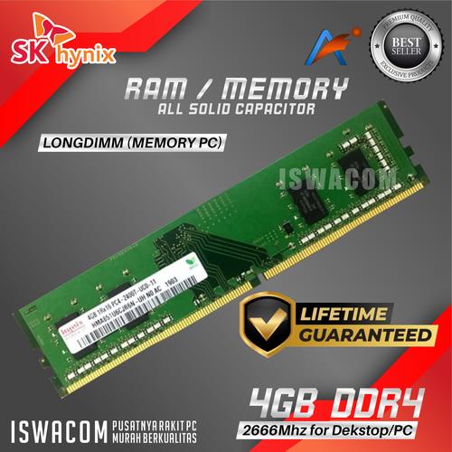 Jual RAM MEMORY PC DDR4 16GB | 8GB | 4GB PC2666 LONGDIM HYNIX - DDR4 ...