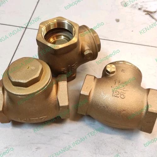 Jual Check Valve Kitz 1-1/2" Inch Kuningan / Swing check valve Kitz ...