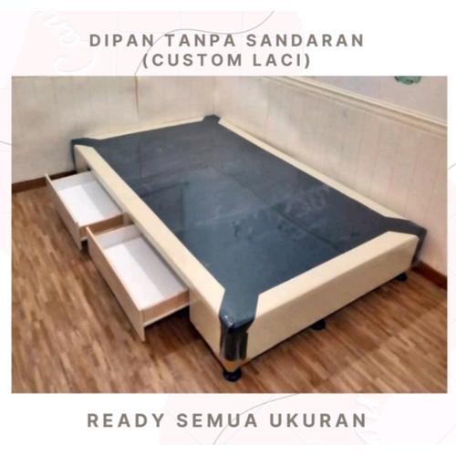 Promo Divan/Difan Kasur Box Laci Tanpa sandaran - Abu-abu, 160x200 - Kota Tangerang Selatan ...