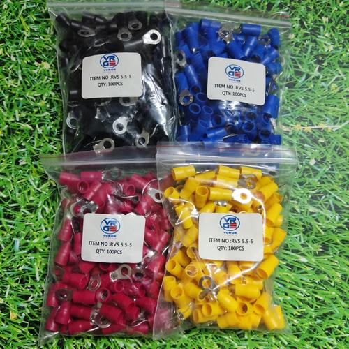 Jual skun kabel Ring O 4mm-6mm RVS-5.5-5 merah kuning biru hitam ...