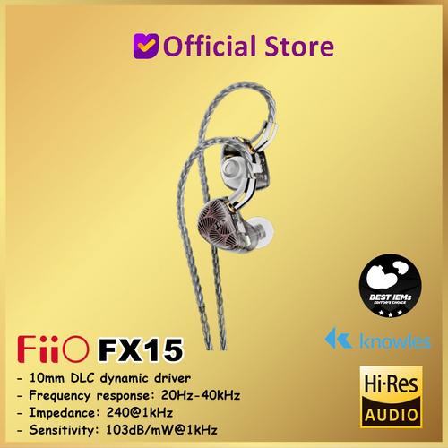 Promo FiiO FX15 FX 15 Hybrid In-Ear Monitors Earphone MMCX 4EST + 1DD ...