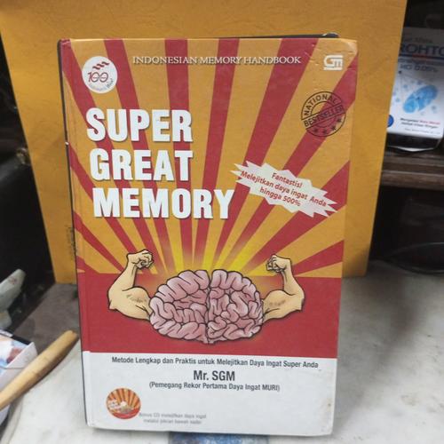 Jual buku super great memory .oleh mr .sgm ,pemegang pertama daya ingat ...
