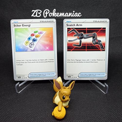 Jual Stiker Energi & Snatch Arm Pokemon 151 Indonesia sv2a 152-153/165 ...
