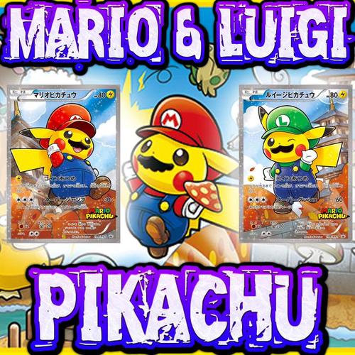 Jual KARTU POKEMON TCG RAINBOW HOLOGRAM JAPANESE PIKACHU MARIO LUIGI ...