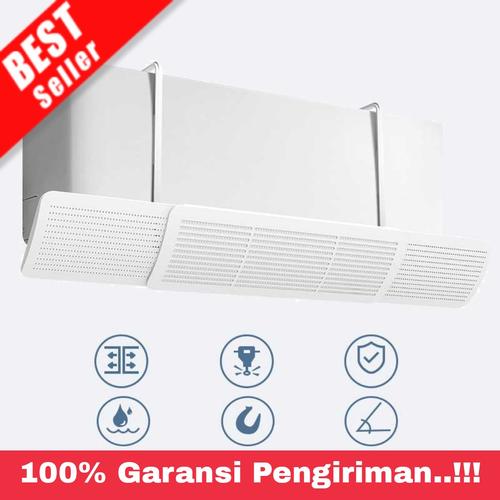 Promo Cover Penutup Angin AC Adjustable 58-92 Cm Windshield Deflector ...