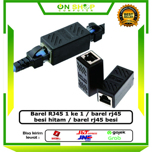 Jual RJ45 COUPLER Connector LAN Barrel Sambungan LAN RJ45 cat7 cat6 ...