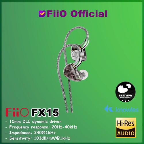 Promo FiiO FX15 FX 15 Hybrid In-Ear Monitors Earphone MMCX 4EST + 1DD + 1BA Cicil 0% 3x ...