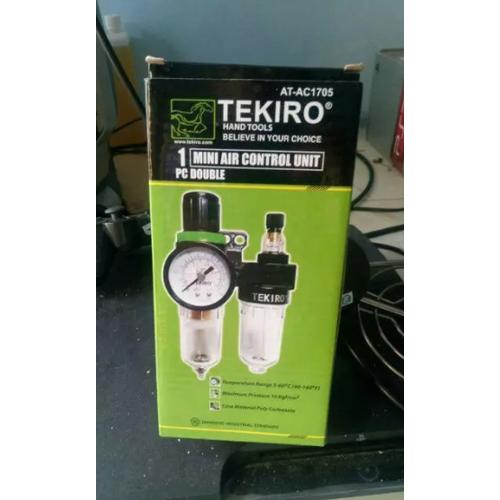 Jual TEKIRO Seperempat Inch Double Air Filter Regulator Kompresor - Kab ...