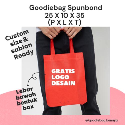 Jual Sablon tas spunbond polos Box 25x35x10 + harga perlusin - Kab ...