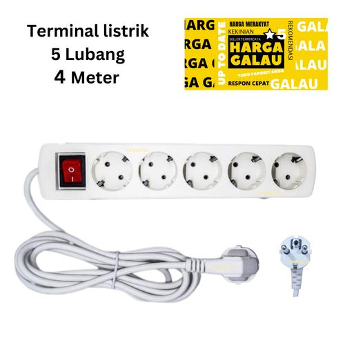 Jual Terminal sambungan listrik 5 lubang 4 meter SNI kabel tembaga asli ...