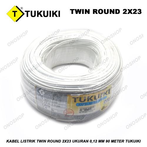Jual Kabel Listrik Twin Round 2x23 Ukuran 0,12 mm 90 Meter Tukuiki ...