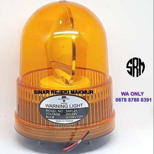 Jual LAMPU PUTAR ROTARI ROTARY LAMP DIAMOND AMBER 24V H1 24 VOLT 70 ...