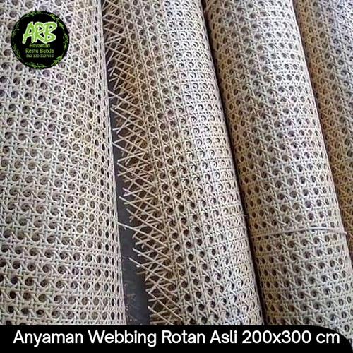 Jual anyaman rotan lembaran kembang tanjung / mata ayam / webbing ...