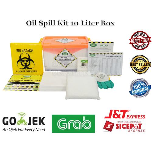 Promo Oil Spill Kit 10L Oil Spill Kit 10 Liter Kemasan Box Transparan ...