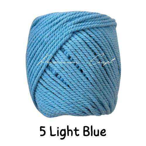 Jual Tali katun macrame/ benang makrame 2mm MCR2 - 5 Light Blue ...
