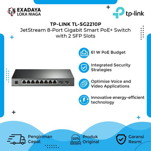 Jual TP-Link TL-SG2210P JetStream 8-Port Gigabit Smart PoE+ Switch ...