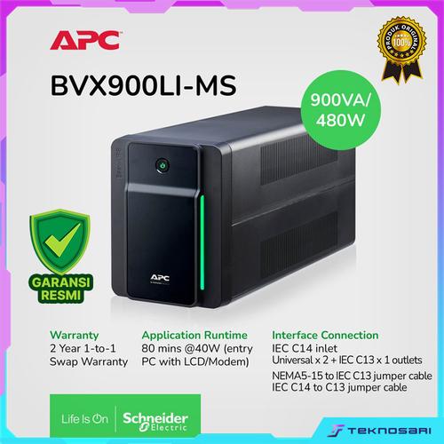 Jual UPS APC 900VA 450W Easy BVX900LI-MS - Cadangan Daya Listrik Padam ...