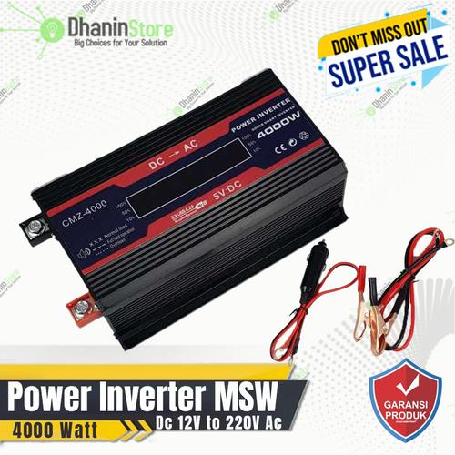Promo Power Inverter Inventer Inferter DC 12V Ke AC 220V Mobil 4000 ...
