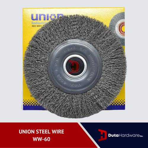 Jual Union Wheel Brush 6" Steel Wire WW60 - Sikat Kawat Piring - Kota ...