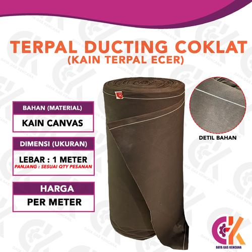 Jual Terpal Ducting Coklat Canvas // Kain Kanvas Dak AC Warna Cokelat ...