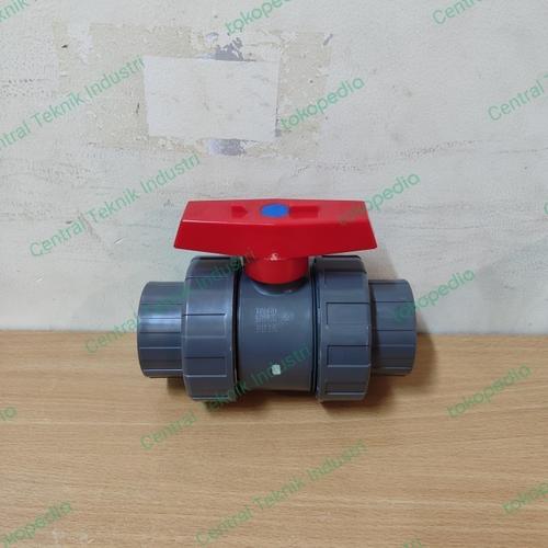 Jual True Union Ball Valve PVC / DN40 / 11/2" INCH Ball valve Watermur PVC - Jakarta Barat ...